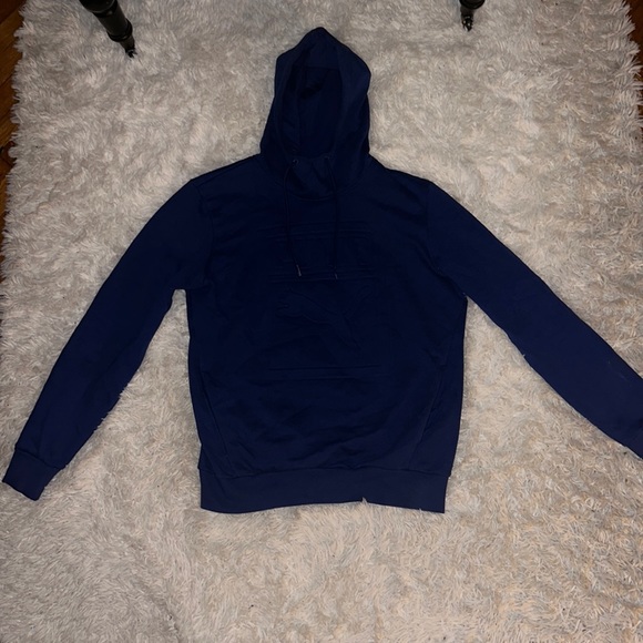 Puma | Shirts | Puma Pullover Hoodie Jacket Mens Medium Blue Big Puma ...